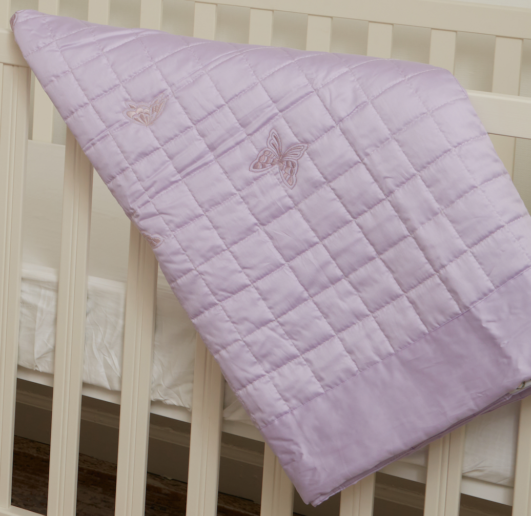 Lavender Butterfly Coverlet | Made in Italy by Cocolino – Cocolino ...